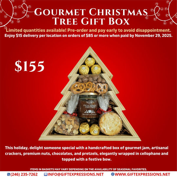 Gourmet Christmas Tree Gift Box – Gift Expressions